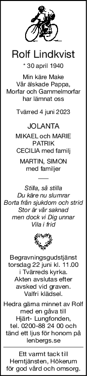 Familj - Dödsannonser - Ulricehamns Tidning