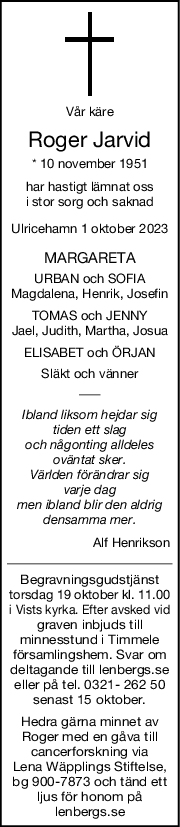 Familj - Dödsannonser - Ulricehamns Tidning