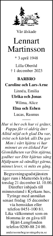 Familj - Dödsannonser - Norra Skåne