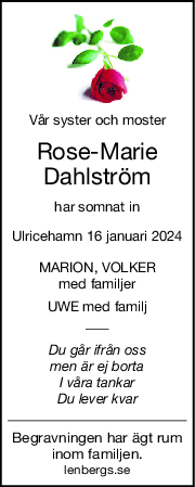 Familj - Dödsannonser - Ulricehamns Tidning