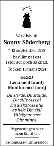 Familj - Dödsannonser - Blekinge Läns Tidning
