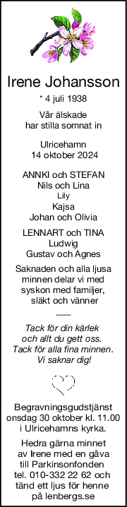 Familj - Dödsannonser - Ulricehamns Tidning